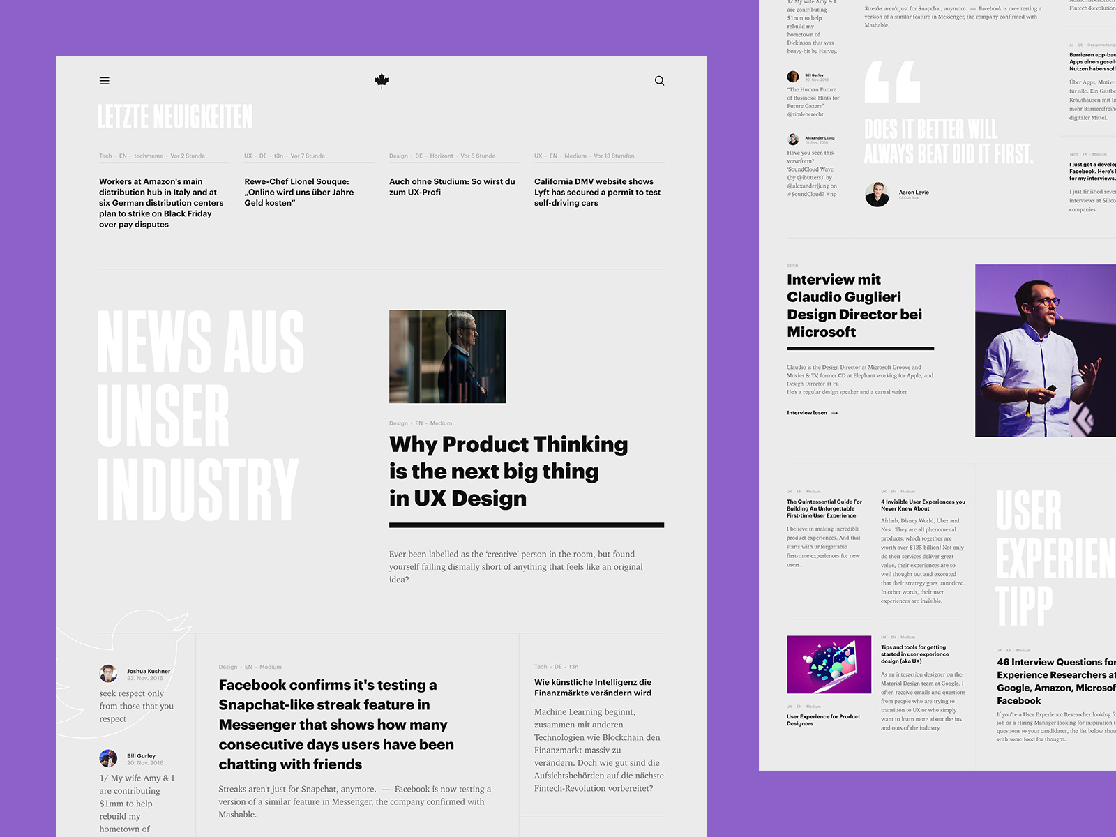 Magazine Layout by Oliver Gareis on Dribbble