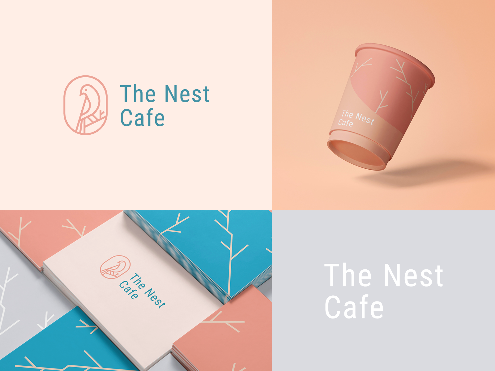 The nest cafe branding by Ahmed on Dribbble