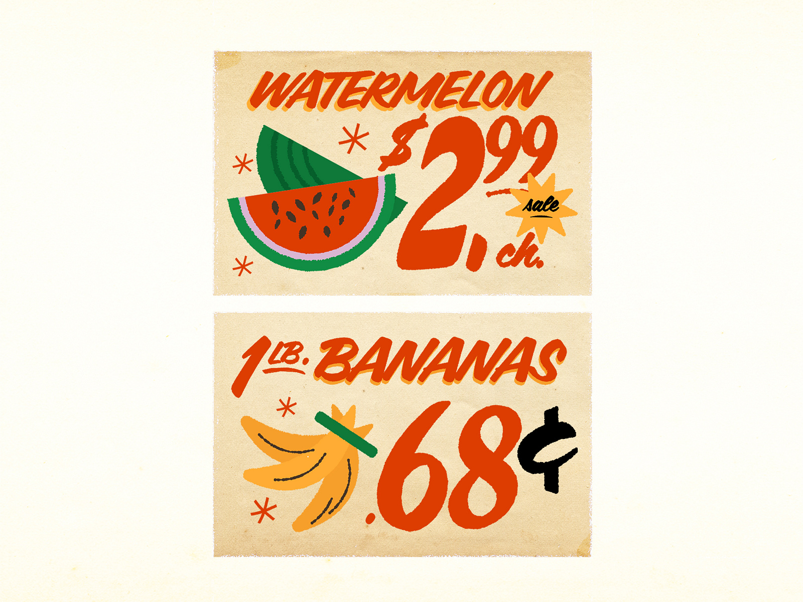 Market Signage by Beth Mathews on Dribbble