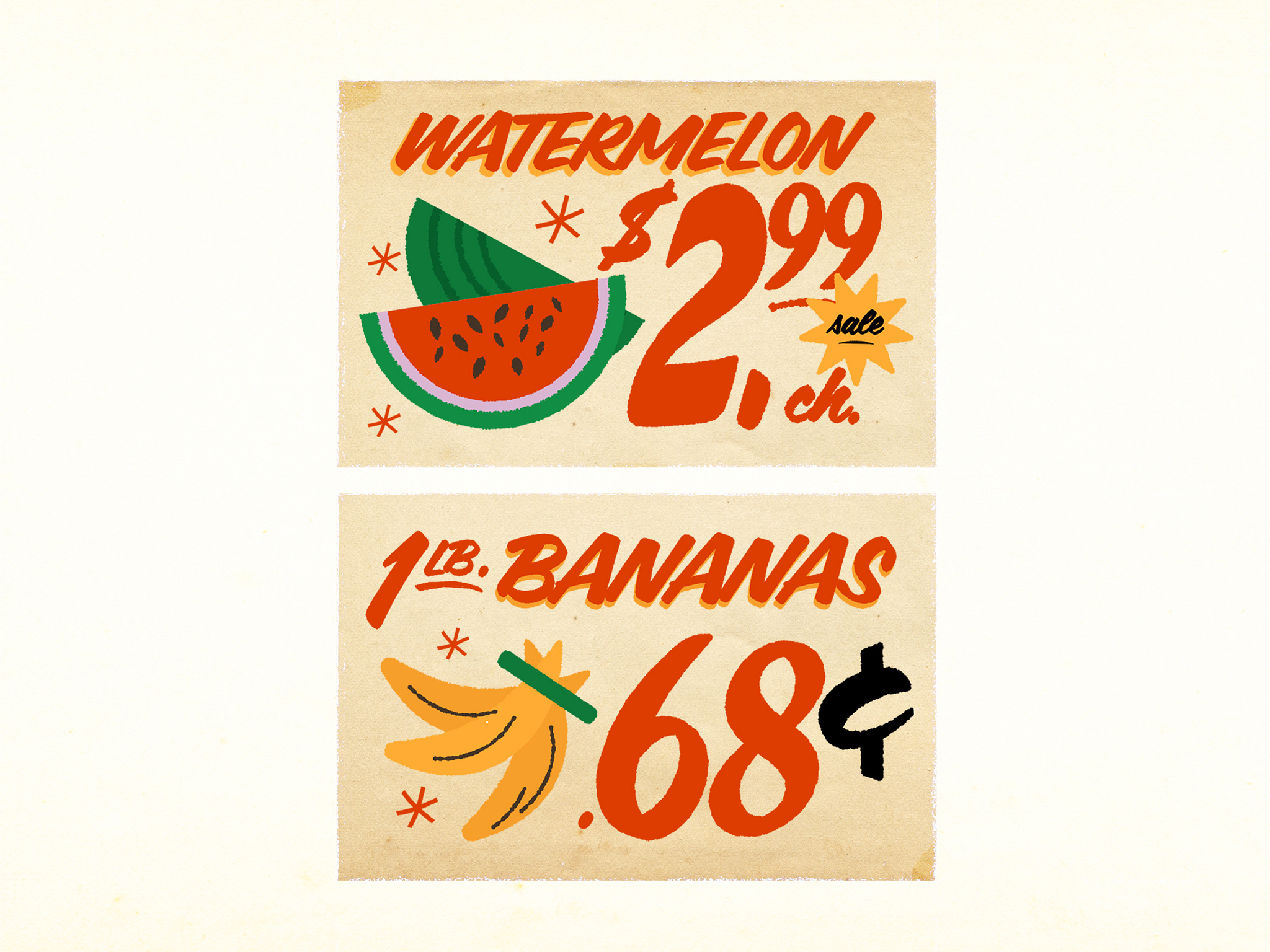 Market Signage by Beth Mathews on Dribbble