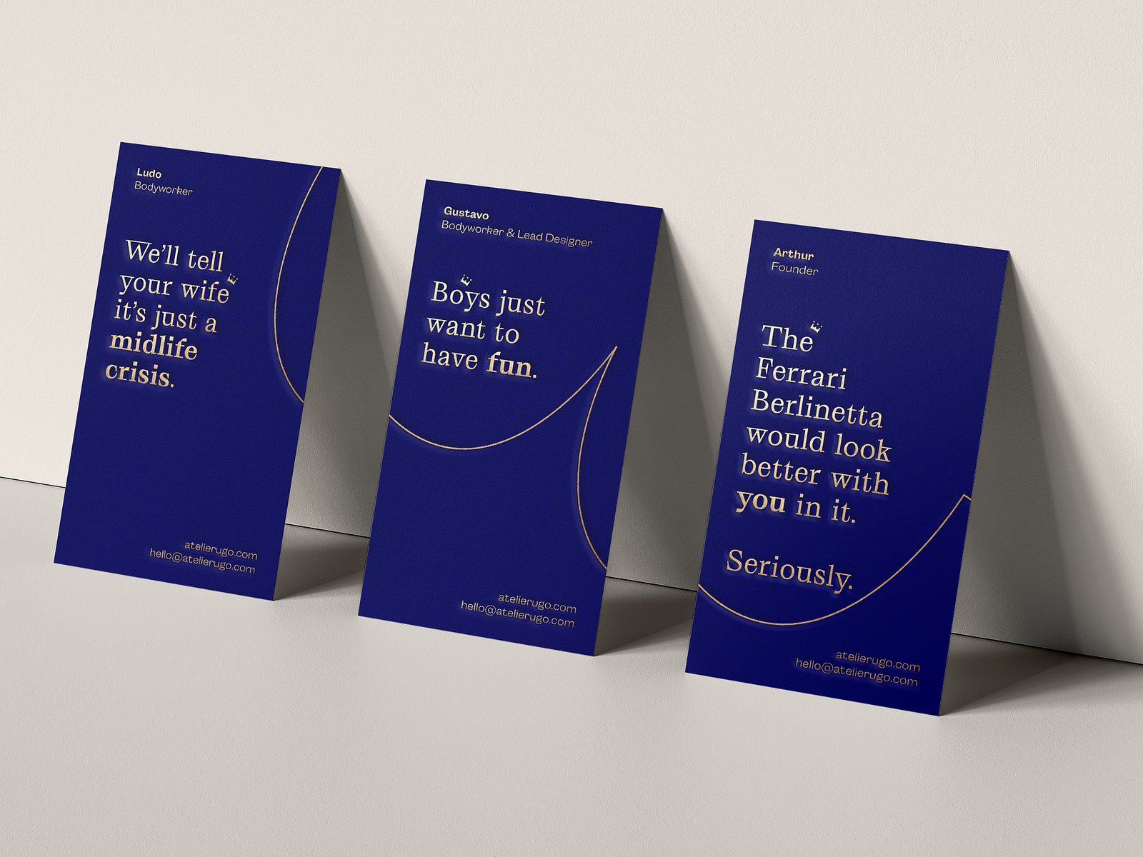 Atelier UGO - Business Cards by Tine Stockman on Dribbble