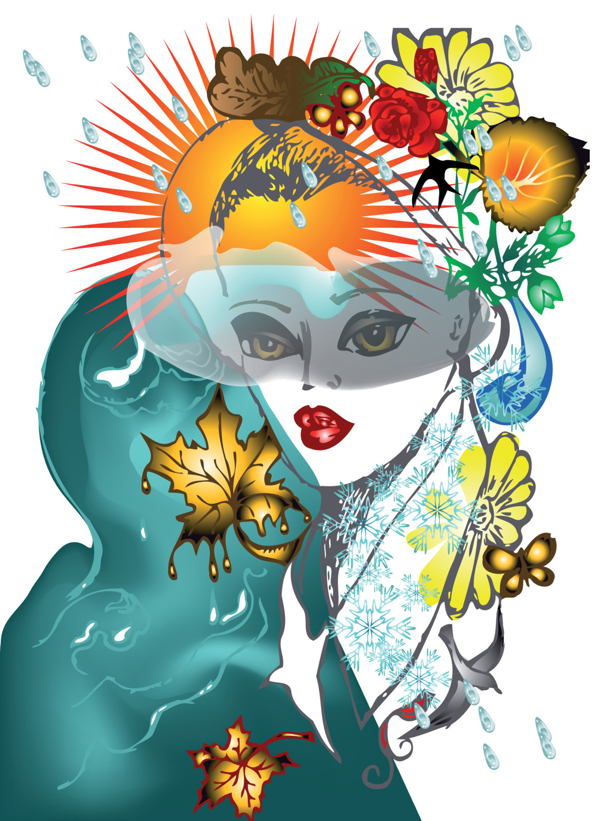 Weather Lady by Muhammad Sohaib on Dribbble