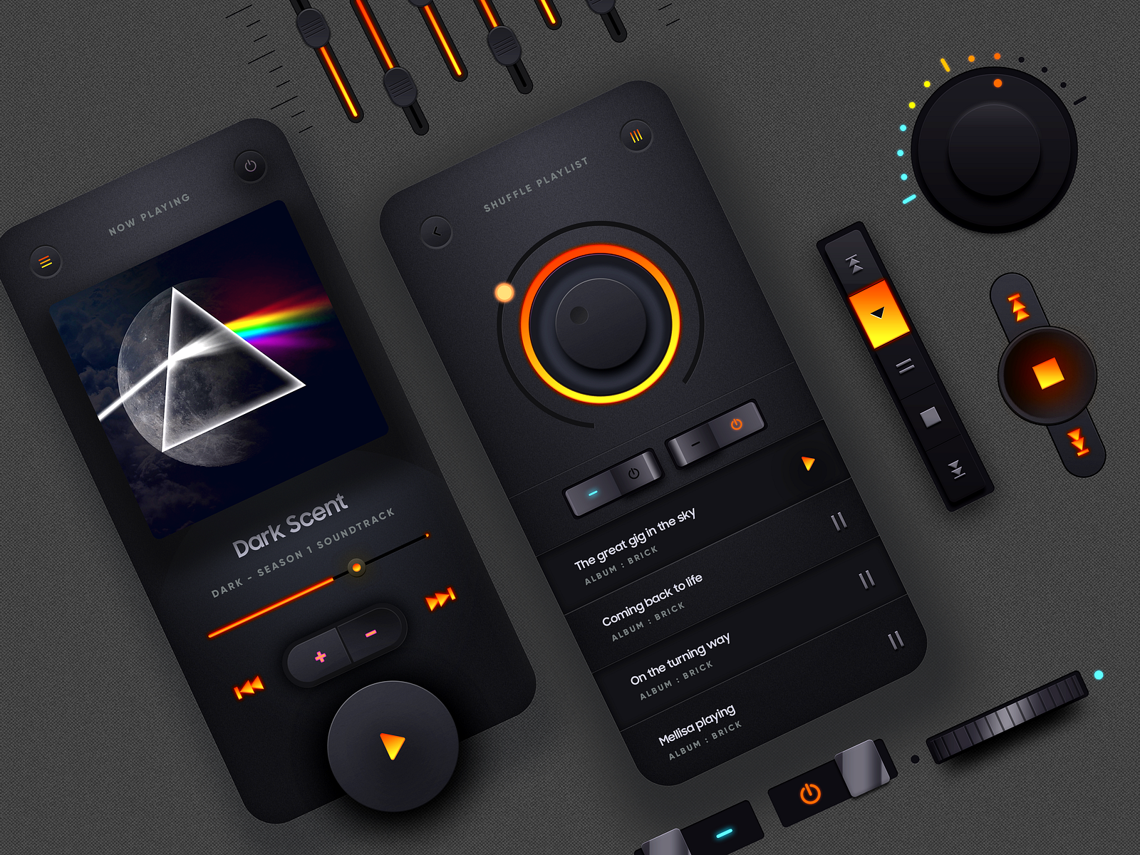 Music App Design - Skeuomorphism by Hadi Altaf 🐲 for Craft Studio on ...