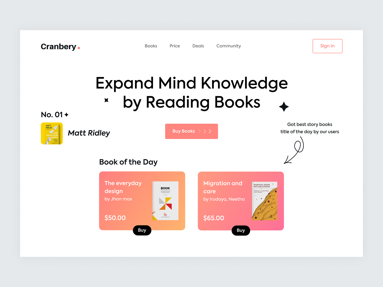 Book Website Landing Page by Mahid on Dribbble Book Website Landing Page by Mahid on Dribbble