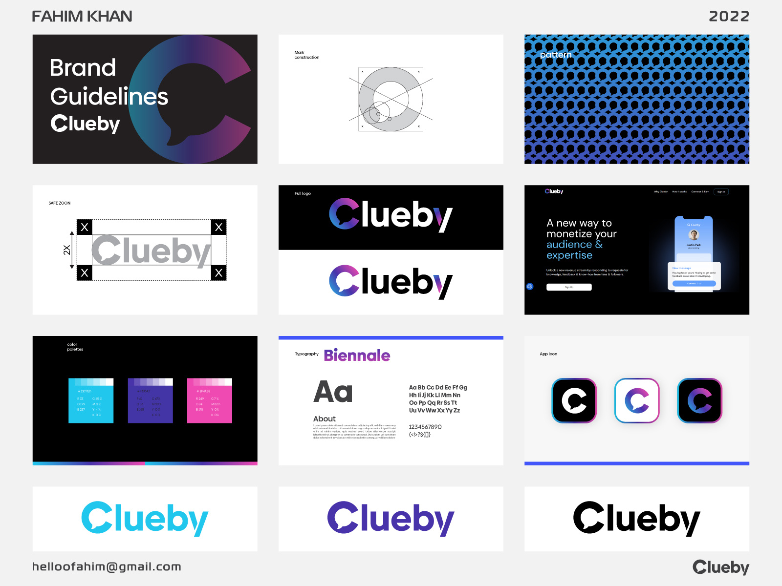 Clueby - Brand Style Guide by Fahim Khan | Brand Designer on Dribbble
