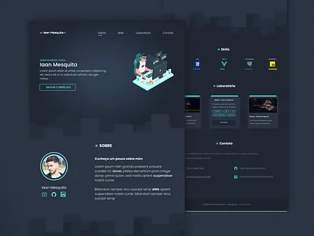 Developer Portfolio designs, themes, templates and downloadable graphic ...