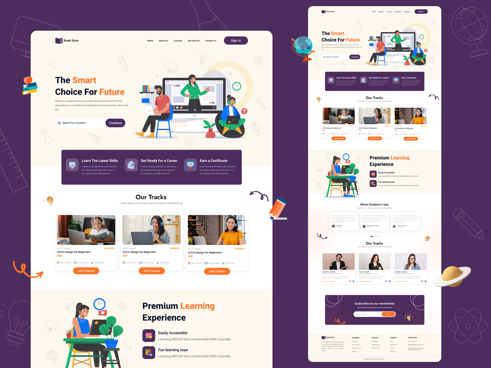 Online Course Landing Page by Codeflash Infotech LLP on Dribbble