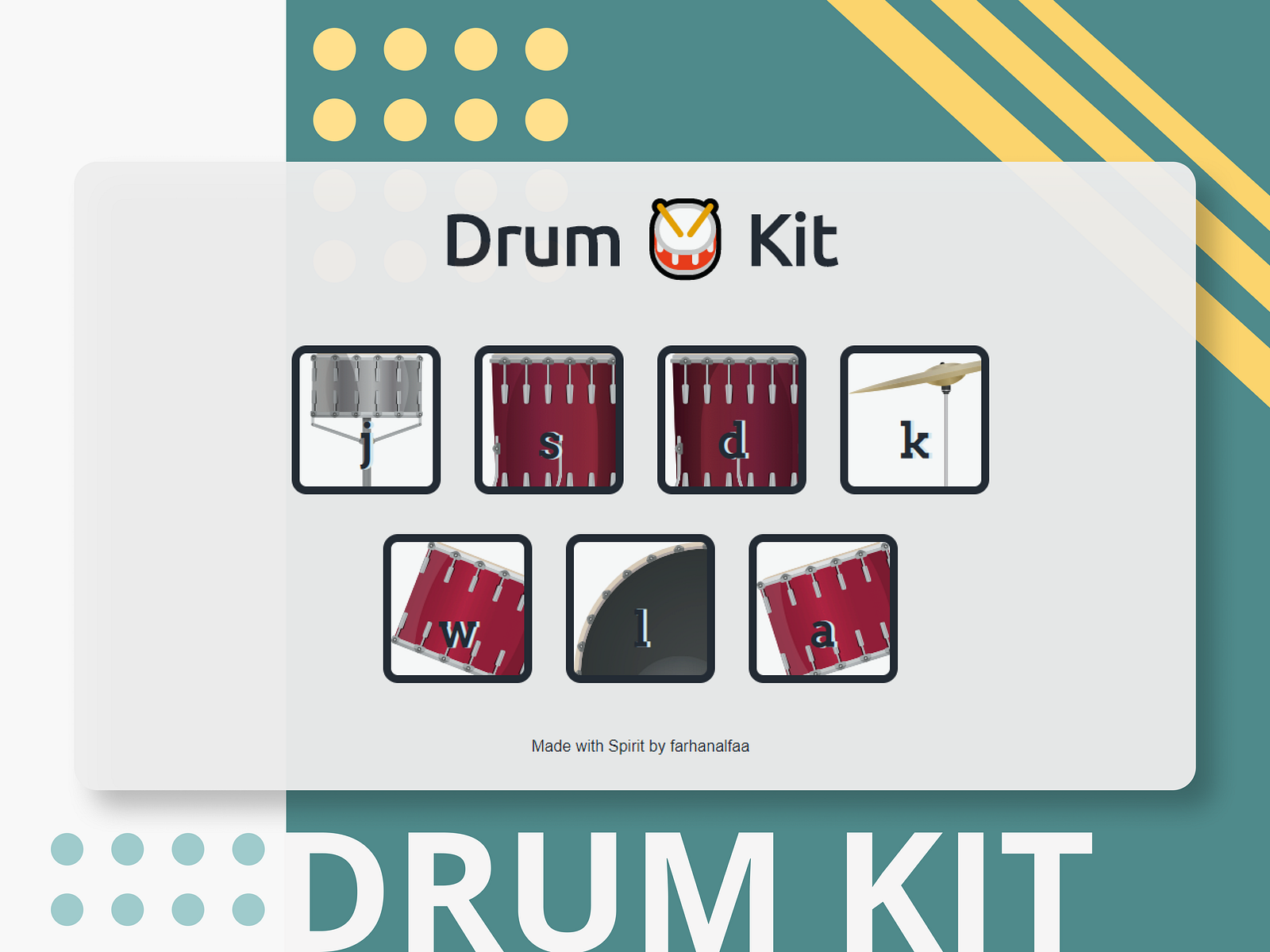 Drum Kit Web App by Farhan Alfariqi on Dribbble