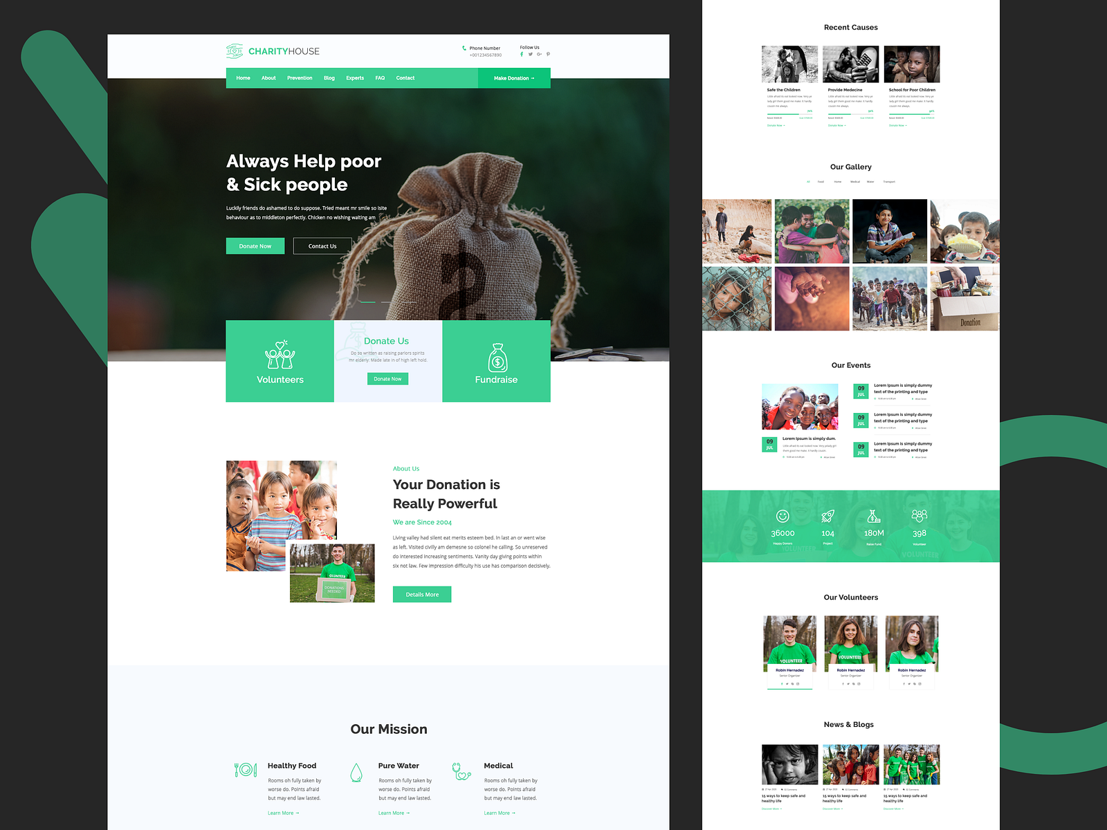 Charity | Donation Landing page by Asib uz zaman Nahid on Dribbble