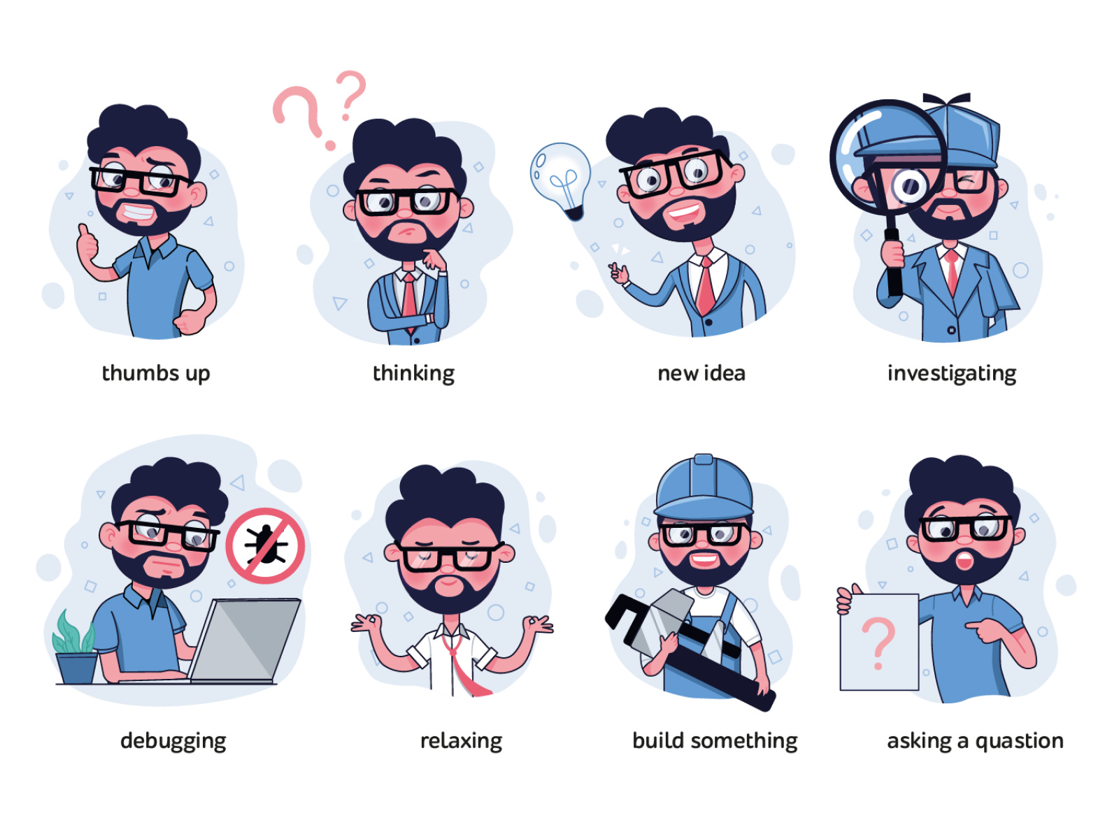 Web charakter, icons for web by Monstroman on Dribbble