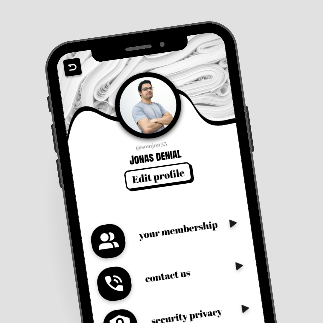 profile design by Mariam Bakr on Dribbble
