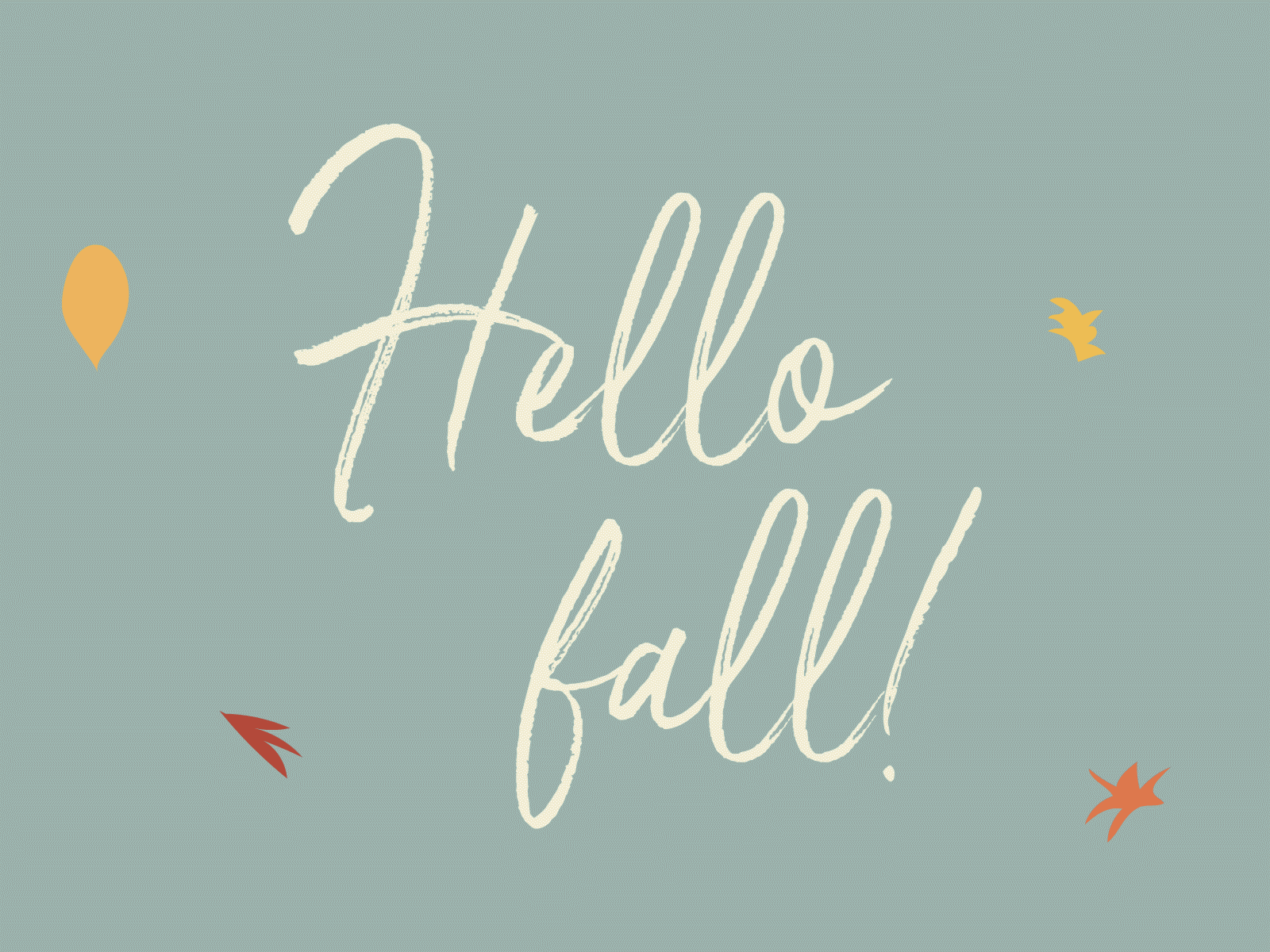 Hello Fall by Rebecca D on Dribbble