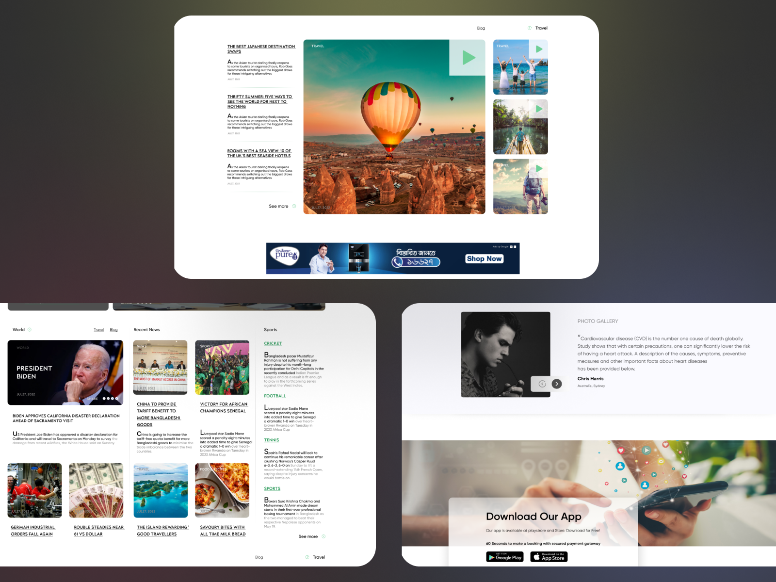 Online Newspaper website. by Aminul - UX/UI Designer for Troikagency ...