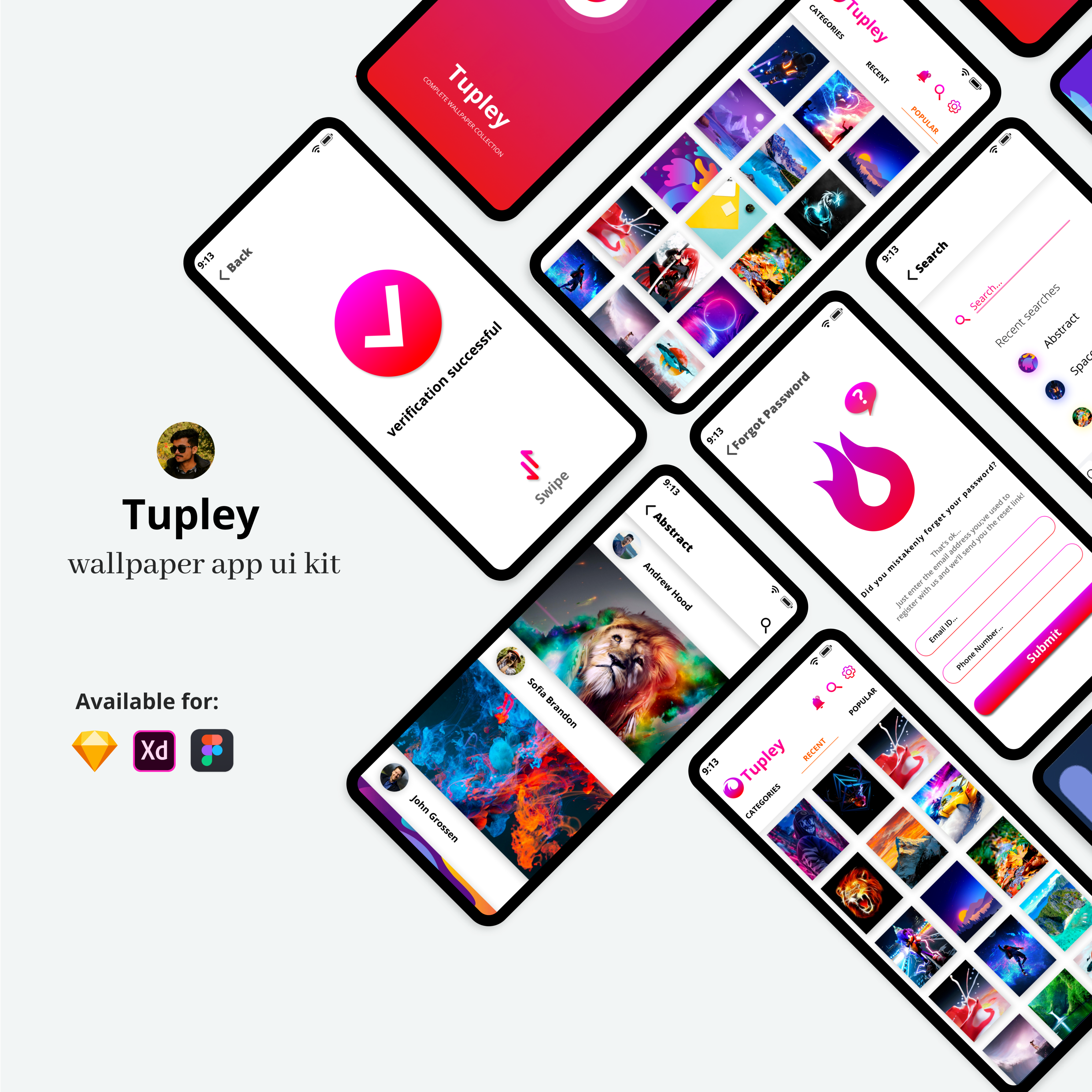 Complete Wallpaper app design by Dilip Pokhrel on Dribbble