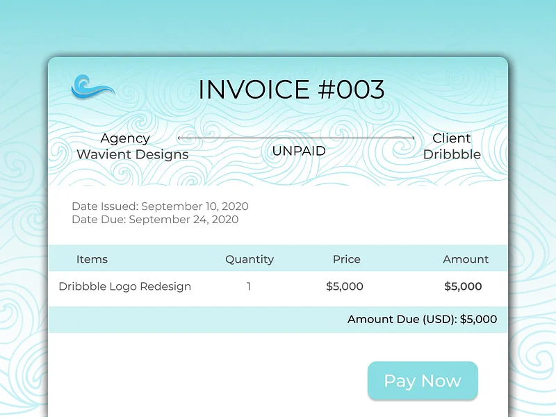 Invoice UI designs, themes, templates and downloadable graphic elements ...