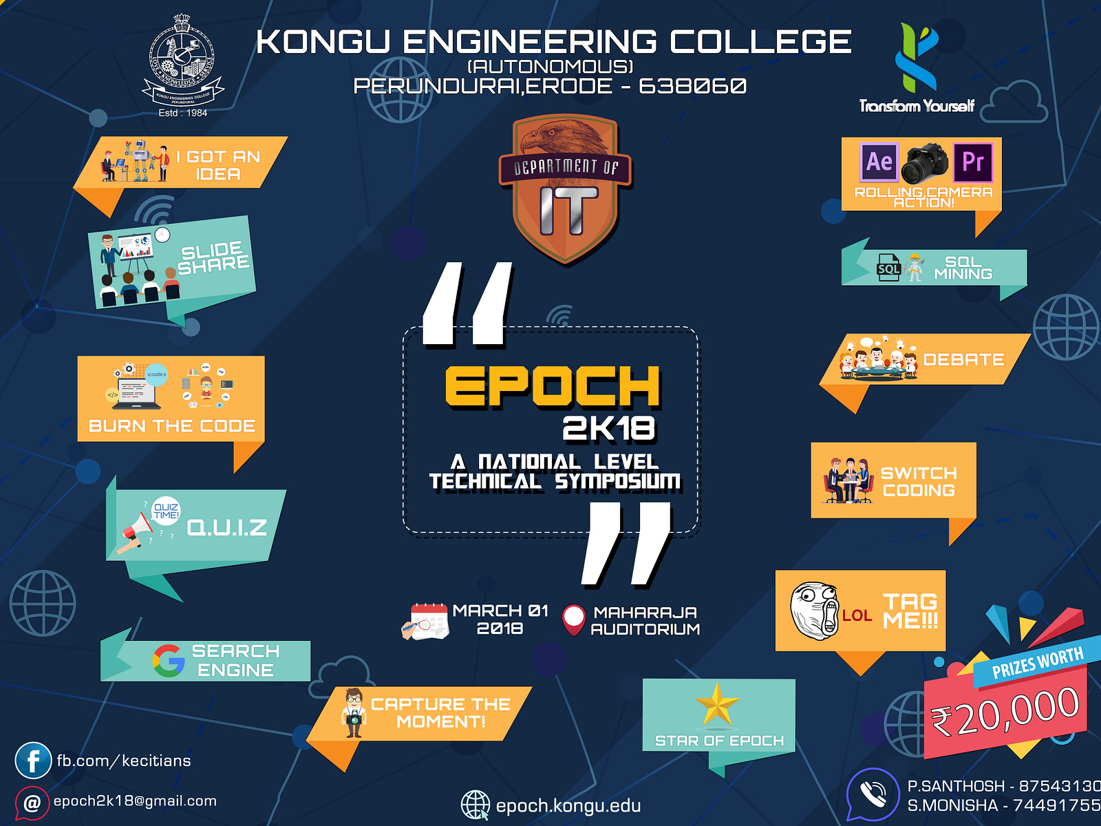 EPOCH 18 POSTER by Mouleeswaran on Dribbble