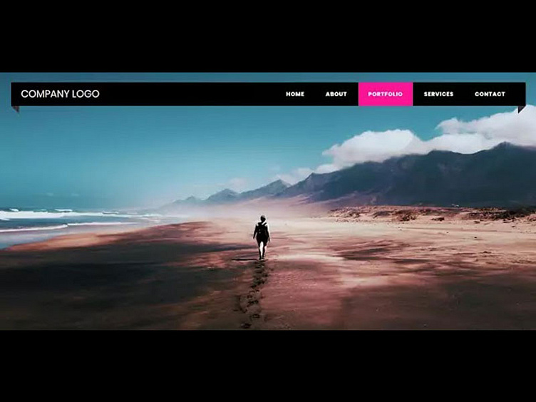 Ribbon Style Navigation Menu using HTML and CSS by codingflicks on Dribbble