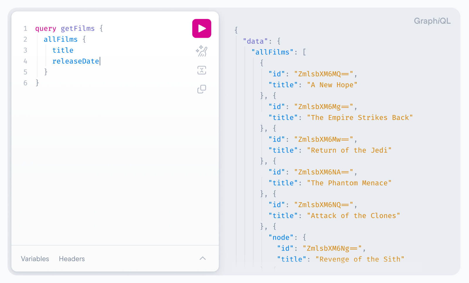 GraphiQL by Julian Bauer for Overnice on Dribbble