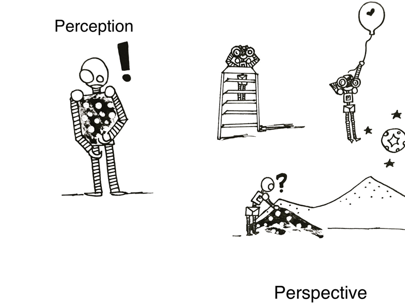 Perception vs Perspective by Denisse Baque on Dribbble