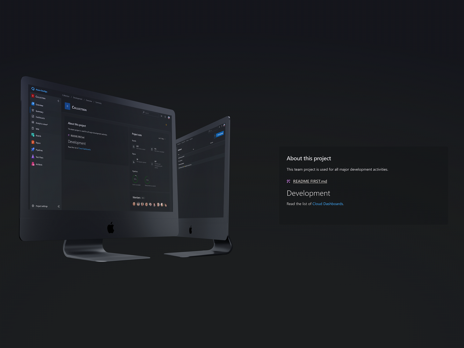 Azure DevOps Dark Theme - Azure NightDevs by Max Stepanov on Dribbble