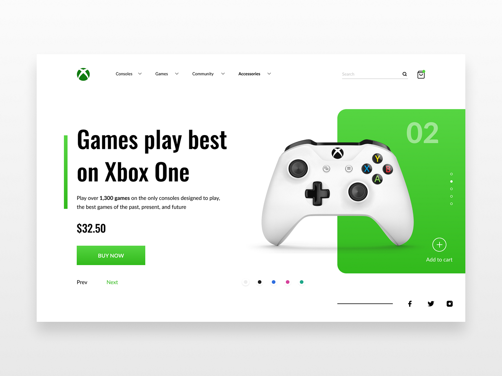 Xbox Landing Page UX/UI by Igor Kravchuk on Dribbble
