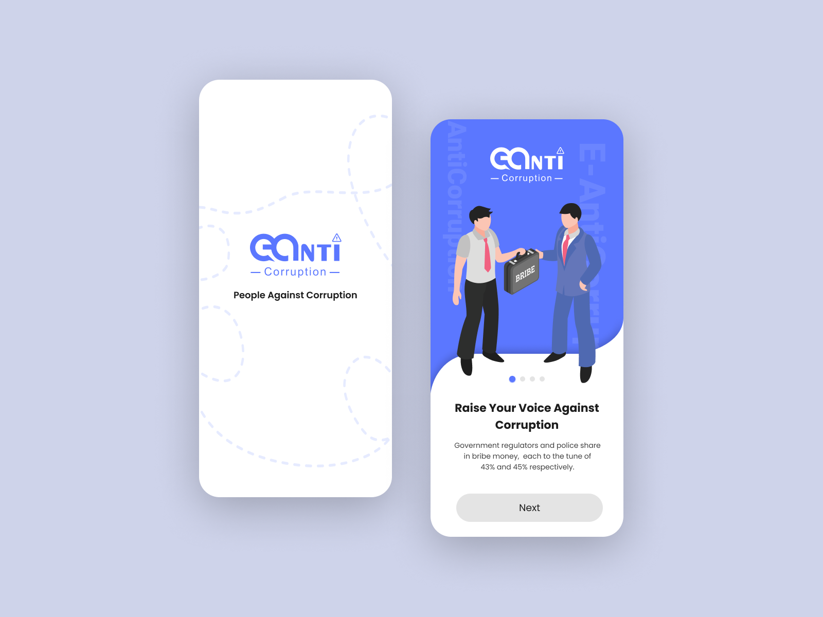 E-Anti Corruption App Ui Mockup Design by DiviCreations on Dribbble
