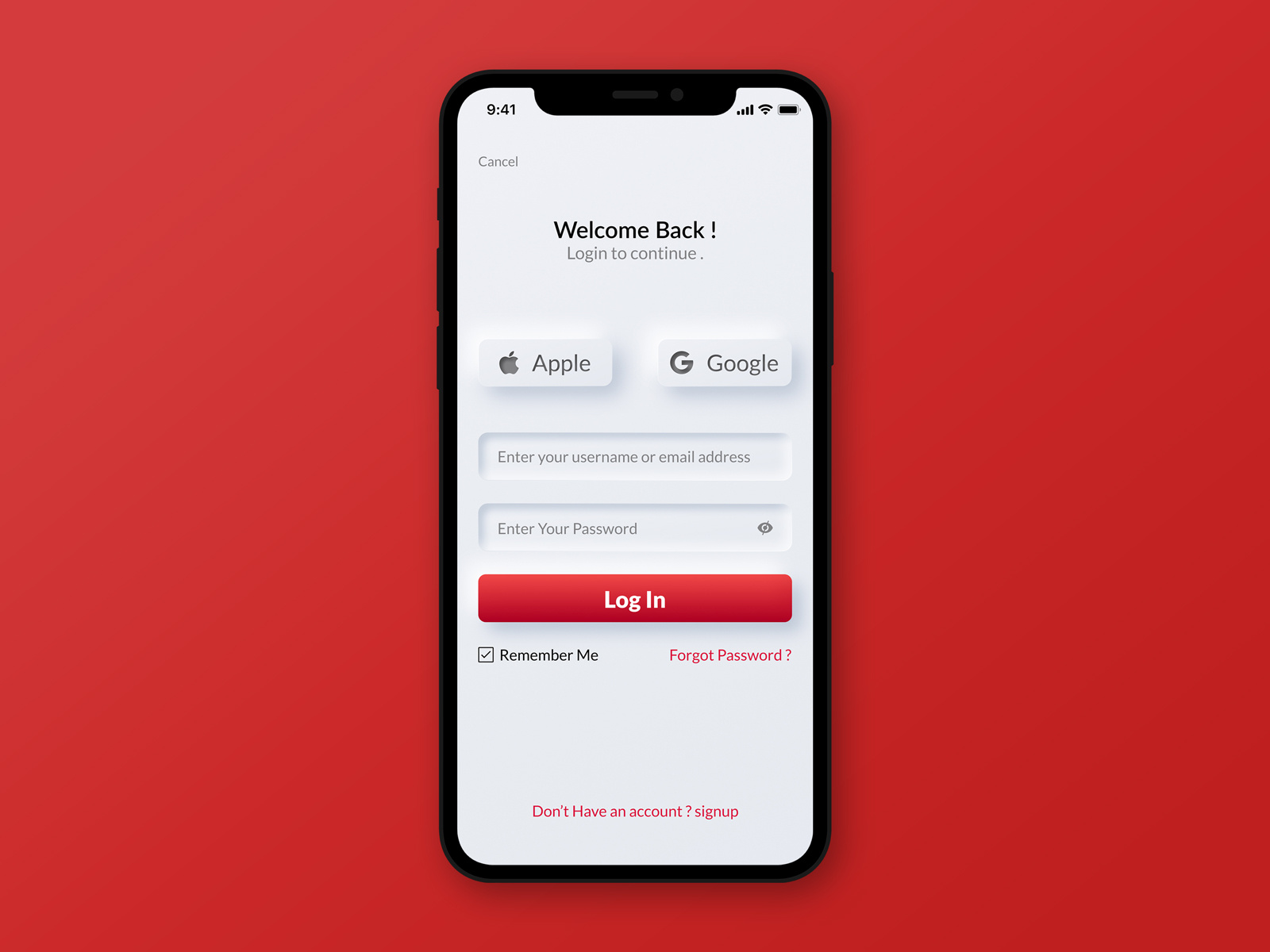 Neumorphism Login Mobile UI Design by Md. Al Hasan Raju on Dribbble