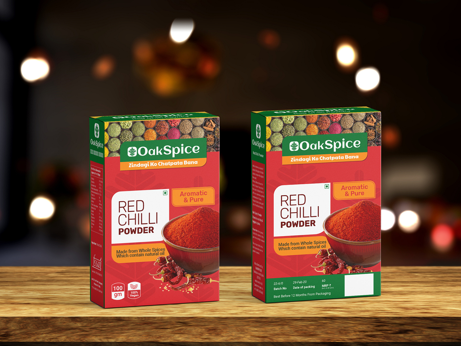 Oak Spice Packaging Design by Vivek Kesarwani on Dribbble