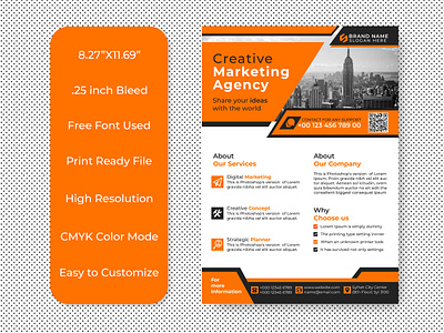 Orange Flyer designs, themes, templates and downloadable graphic ...