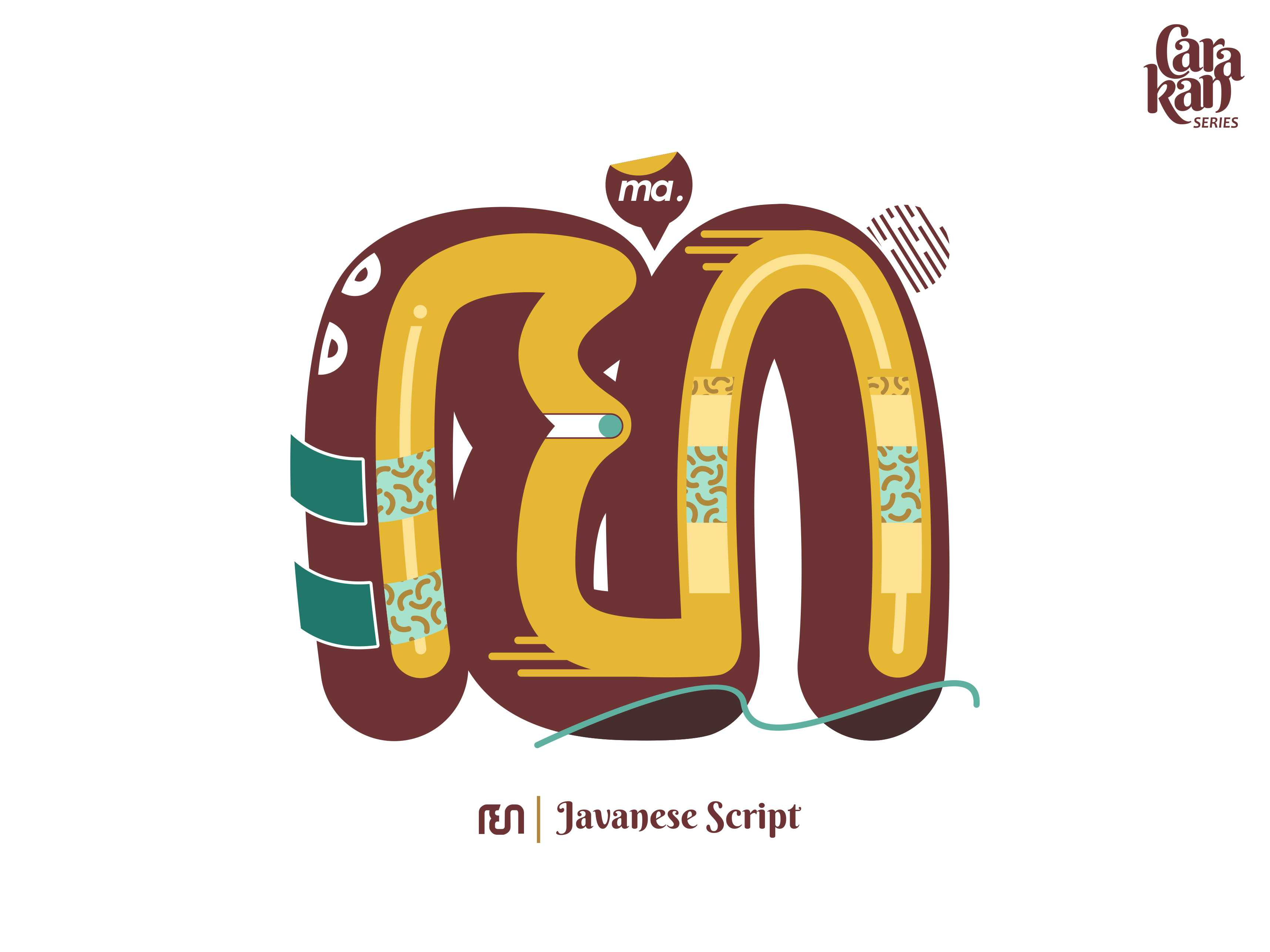 Javanese Script - "Ma" by Fahri Afrizal on Dribbble