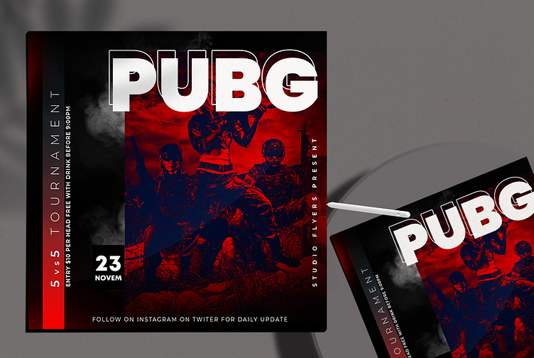 Gaming Tournaments Free PSD Flyer Template by Studio Flyers on Dribbble