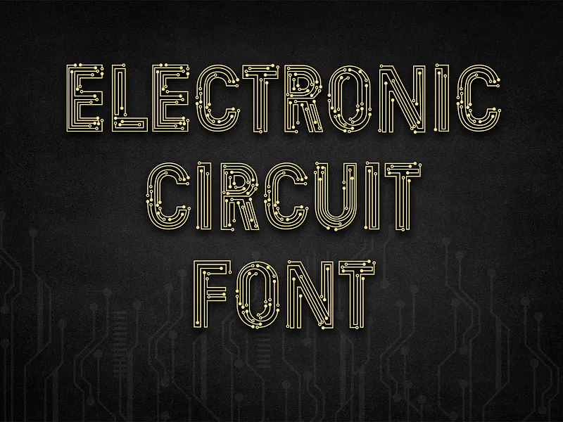 Electronics Fonts designs, themes, templates and downloadable graphic ...