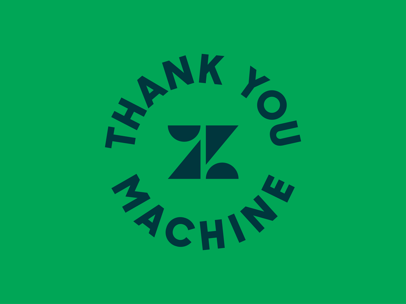 Thank You Machine – Logo by Edward for Zendesk on Dribbble