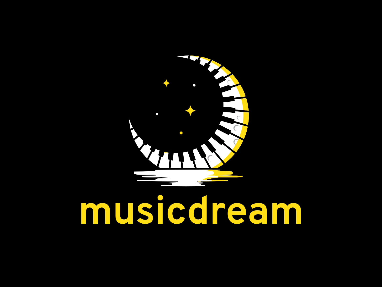Music Dream Moon Piano Logo by MAHESTUDIO on Dribbble