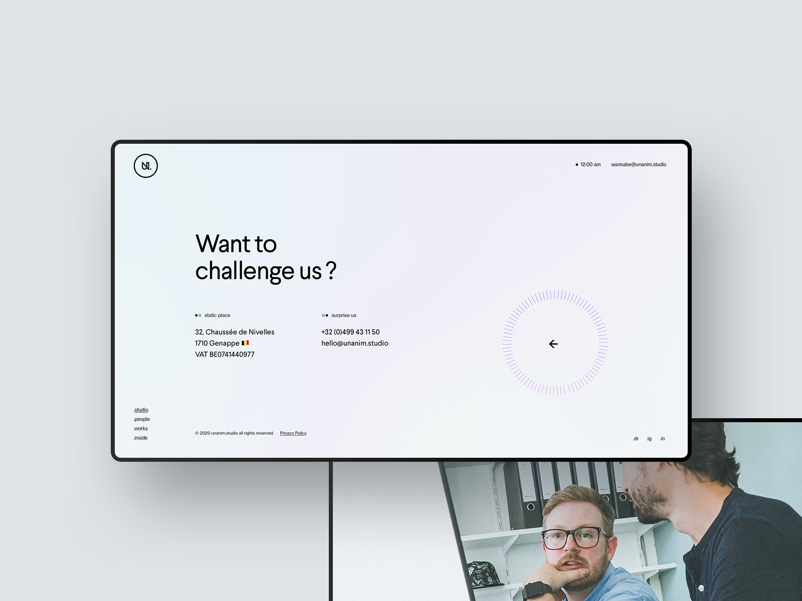 unanim.studio is live. by unanim.studio on Dribbble