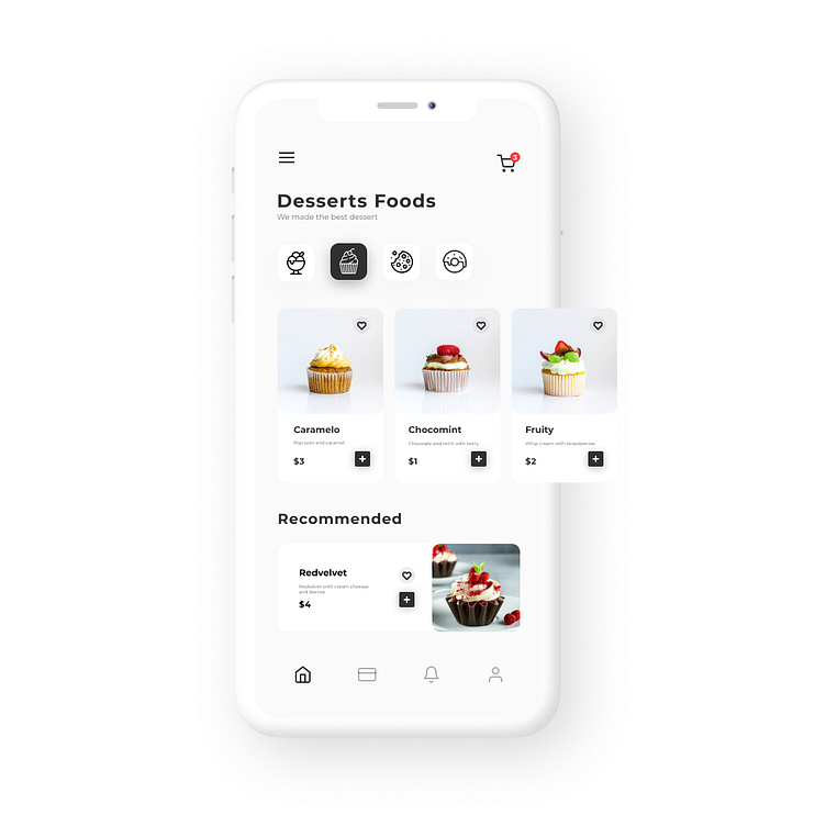 Mobile App Mockup by haya rasikhah on Dribbble