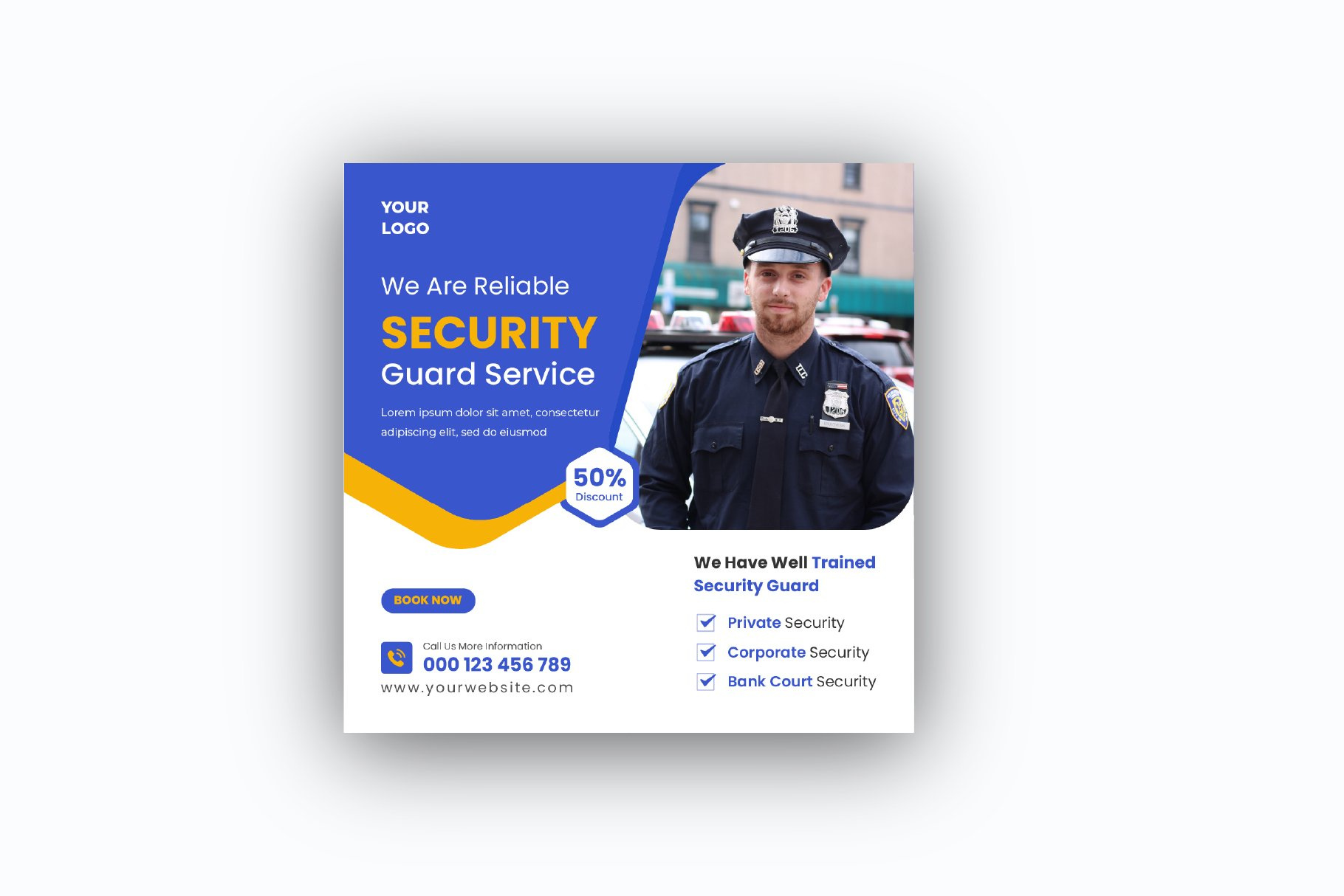 Security Guard Social Media Post by Mohammad Ali on Dribbble