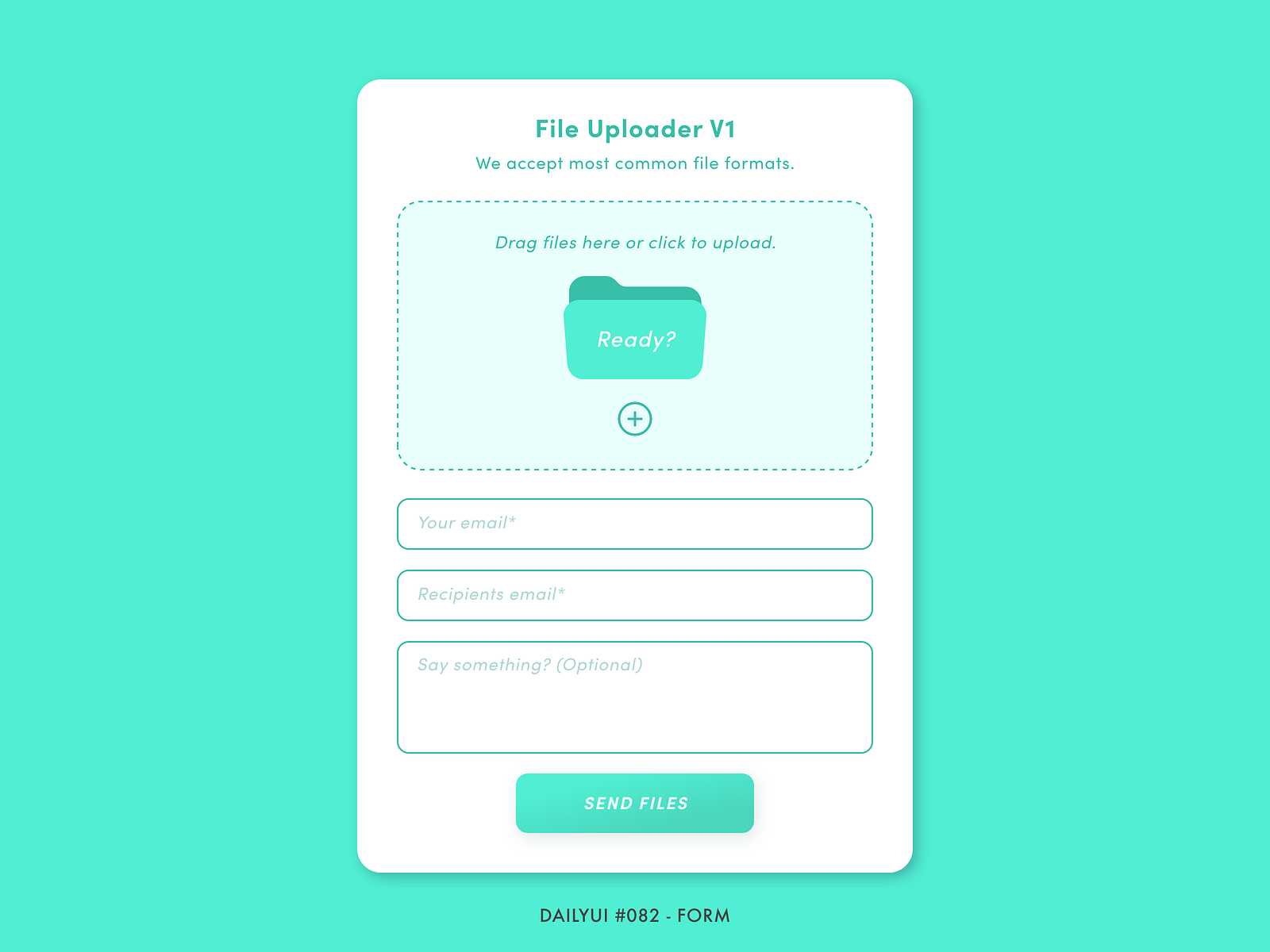 Daily UI #082 - File Upload Form by Joey Owst on Dribbble