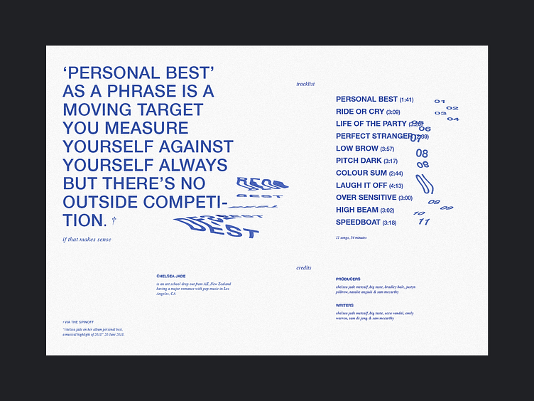 personal best by Chris Lenzi on Dribbble