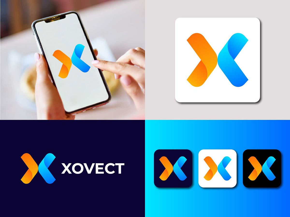 x letter app icon logo design by Md Emon Sheikh on Dribbble