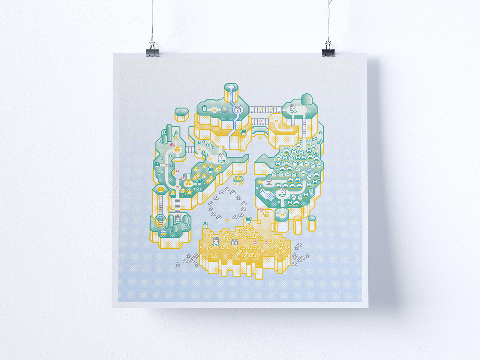 Super Mario World Print by Rowena Leanne on Dribbble