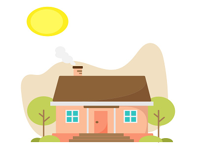 Simple House by Design KoonD on Dribbble