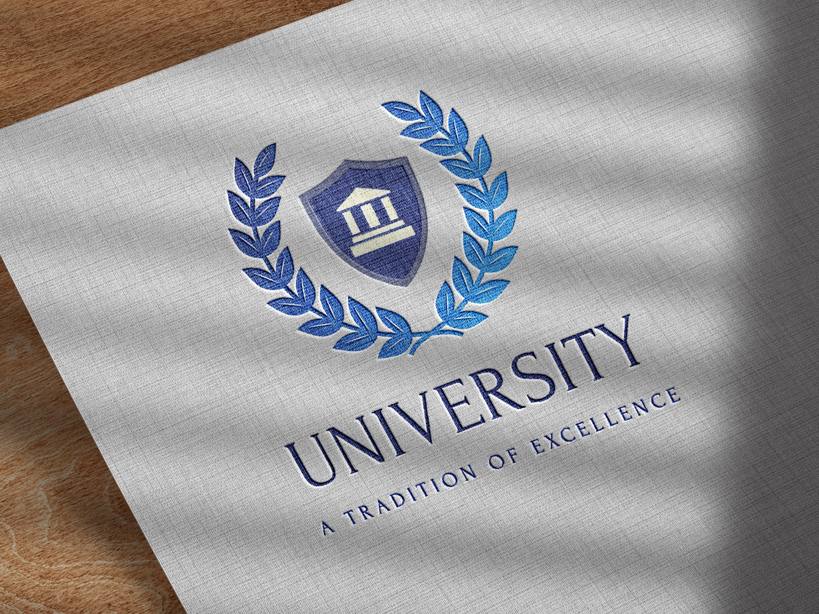 University logo with laurel wreath | Turbologo by Turbologo on Dribbble