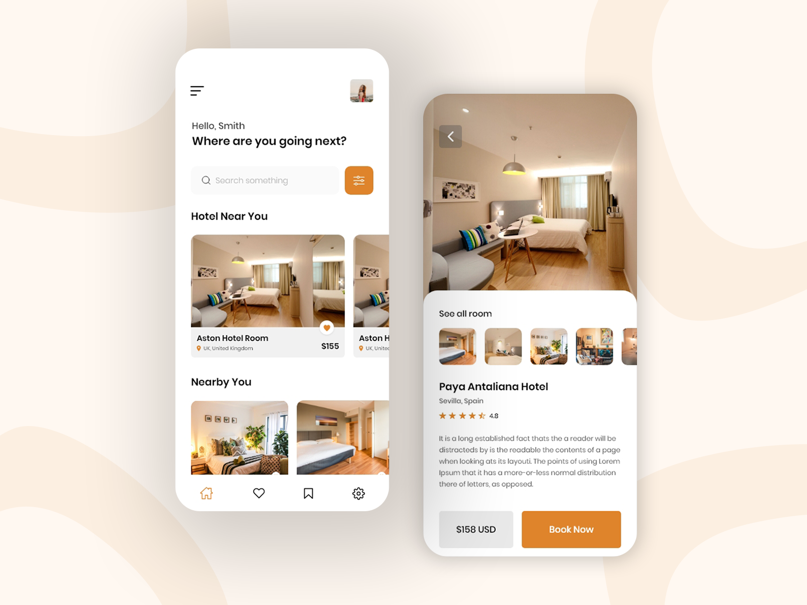 Hotel Room Booking Application Design by Kolim Ahmed 🤴 on Dribbble