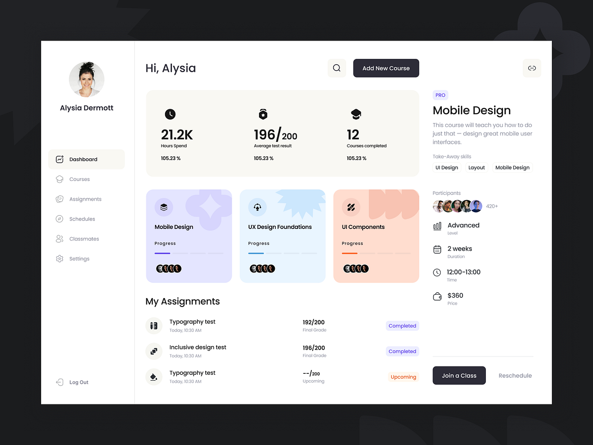 Knowly - E-learning Platform by Afterglow on Dribbble
