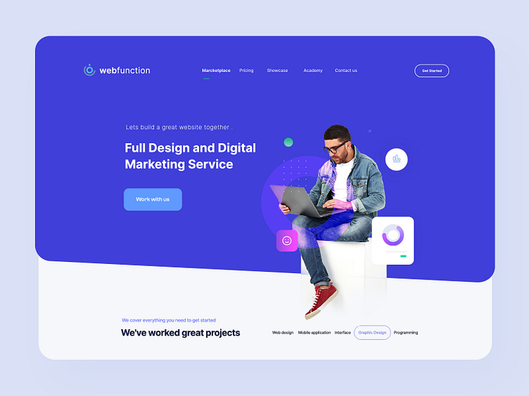 Web function - landing page by Saeed Yousefi on Dribbble