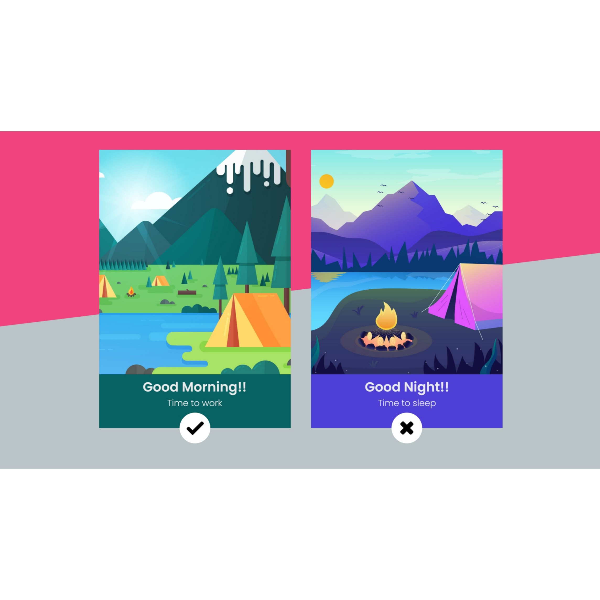 Flash Message with Illustration App UI Design by Raj Rajyaguru on Dribbble