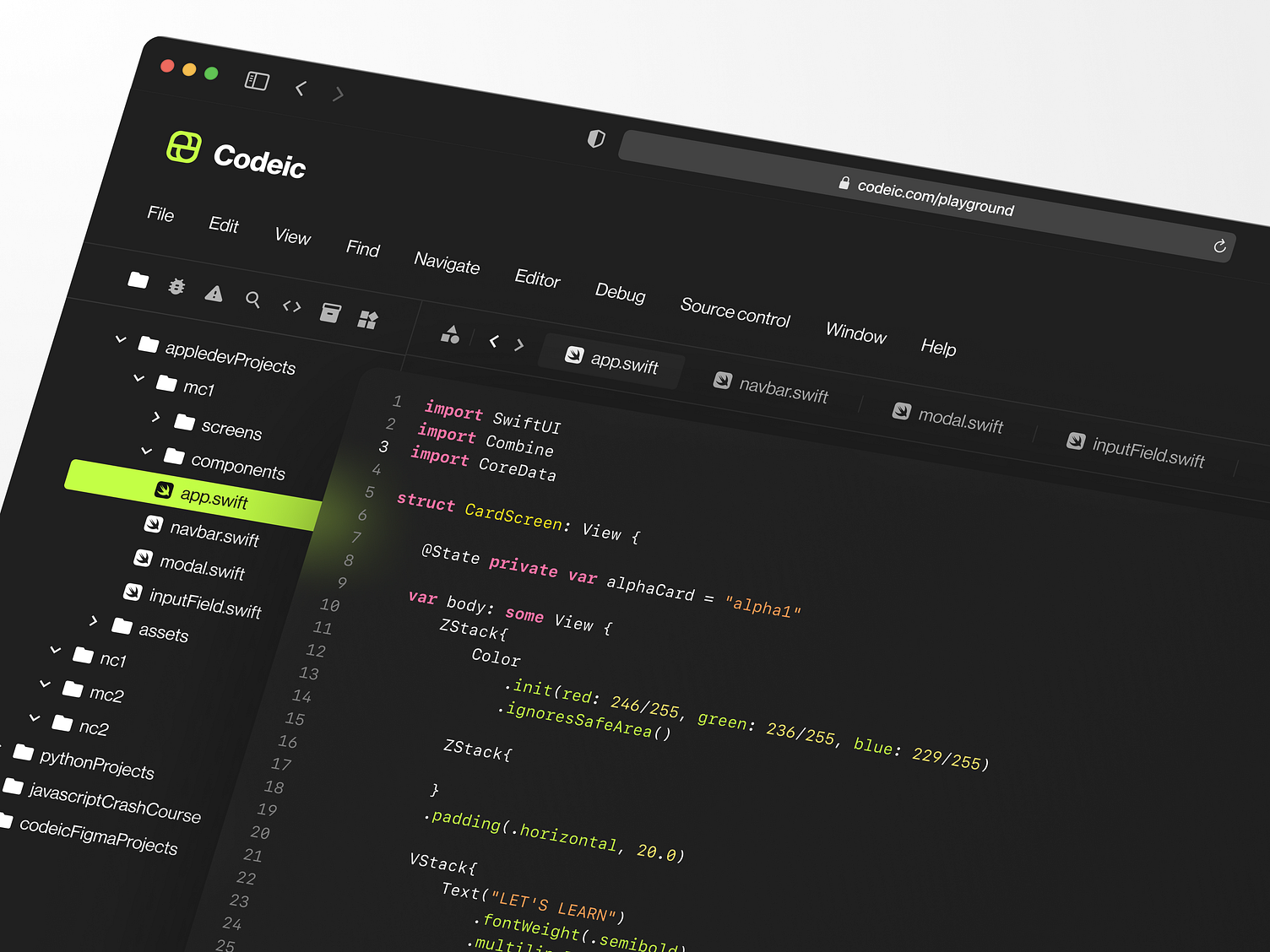 Codeic Coding Playground WebApp by Eric Angelo for Plainthing Studio on ...