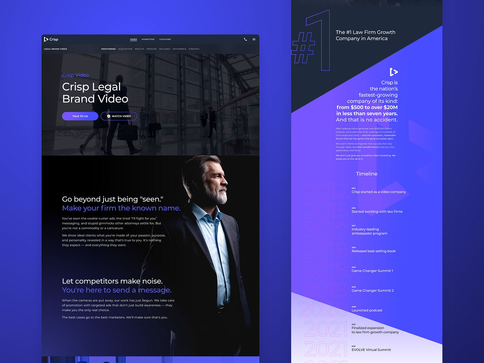 Crisp Video Website Design by Black Airplane | Web & Mobile App Agency ...