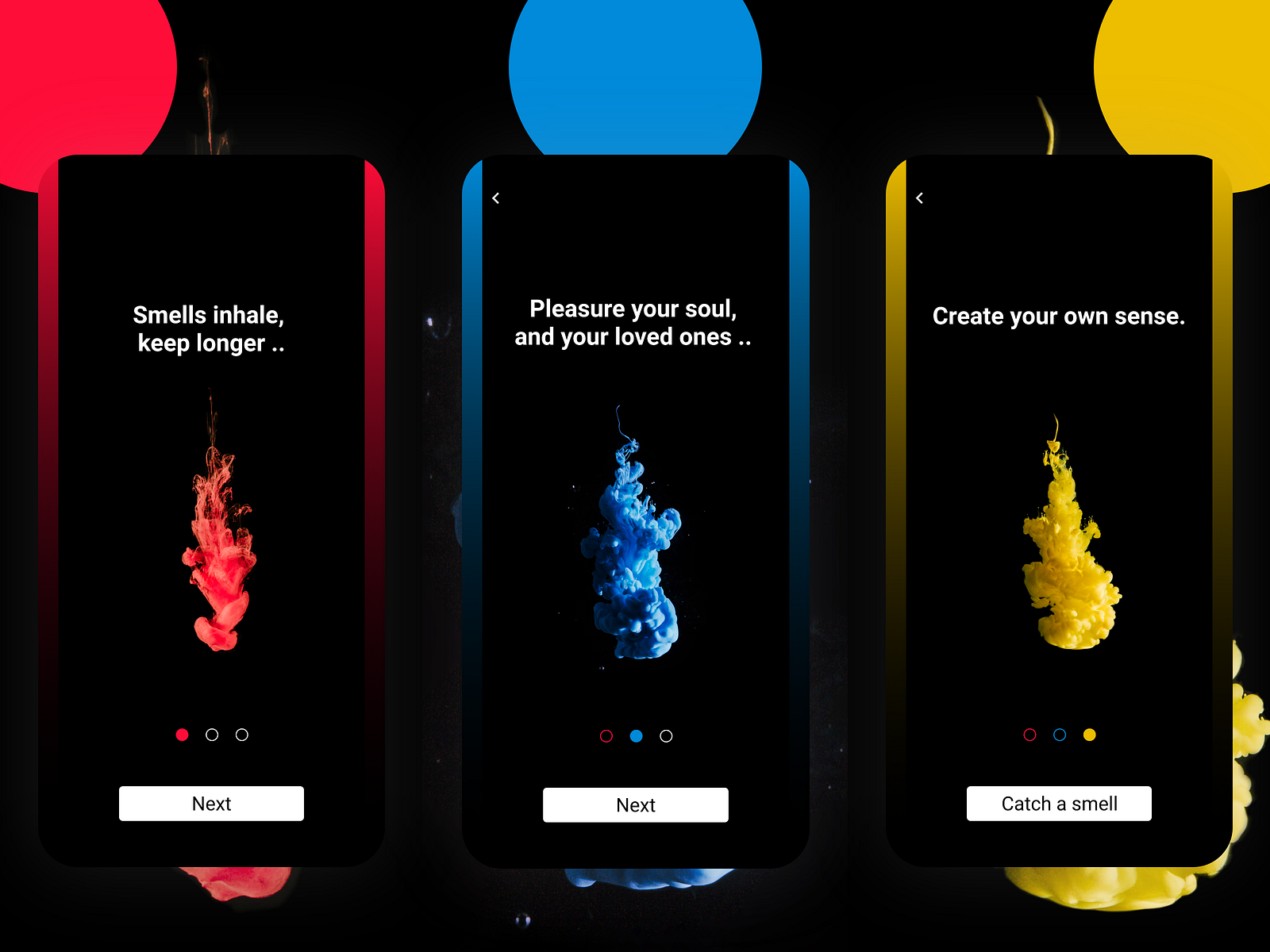 Smell - App concept - Onboarding by Islam Alsoultan on Dribbble
